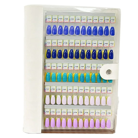 uvwlwu Ma Gnetic Nail Swatches Book 120/180/240 Nail Color Display Book ...