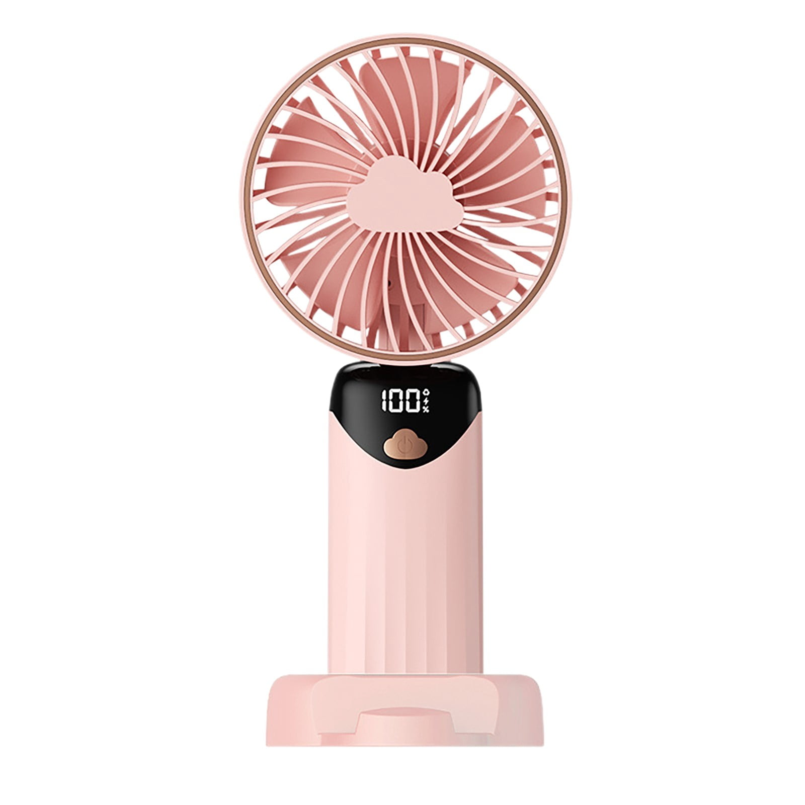 uvwlwu Mini USB Rechargeable Handheld Desk Fan With LED Display ...