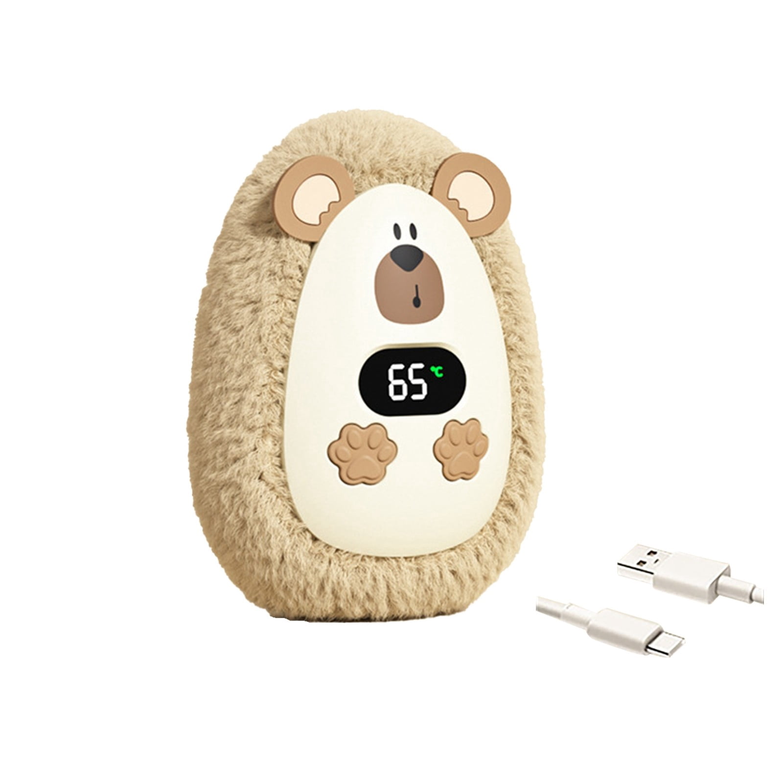 uvwlwu Portable Mini Hand Warmers Adorable Cartoon Animal Design Furry ...