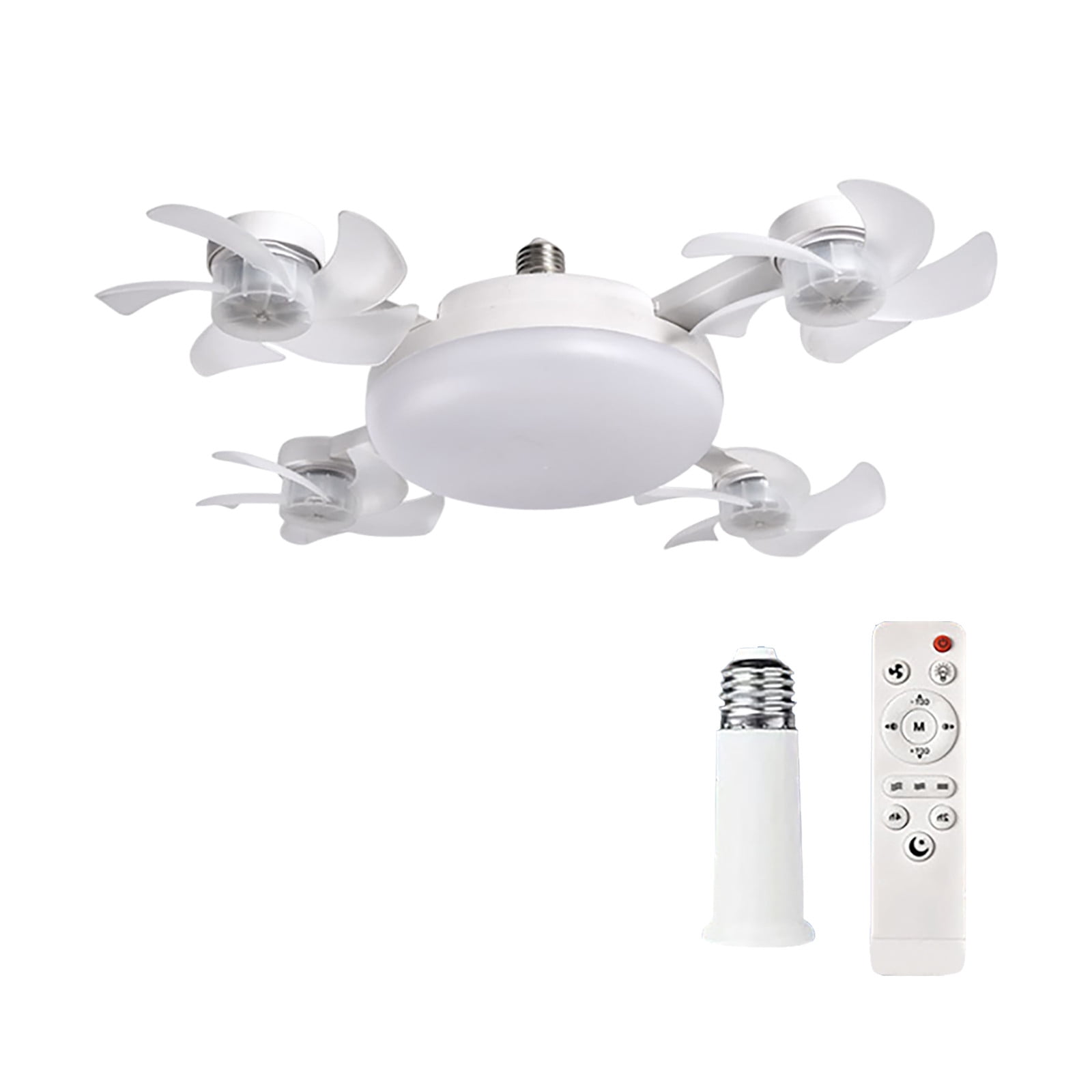 uvwlwu Socket Ceiling Fan With Light And Remote Control Socket Ceiling ...