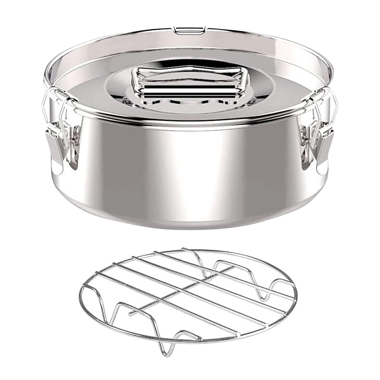uvwlwu Stainless Steel Baking Pan With Lid Large Capacity Round Cake ...