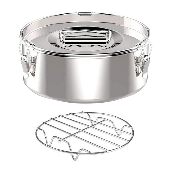 uvwlwu Stainless Steel Baking Pan With Lid Large Capacity Round Cake ...