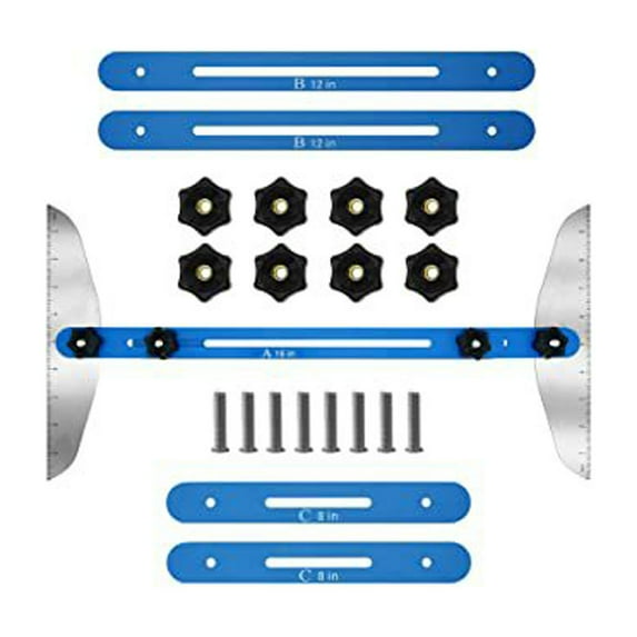 uvwlwu Stair Tread Template Tool Stair Gauge Set Shelf Layout Measuring ...