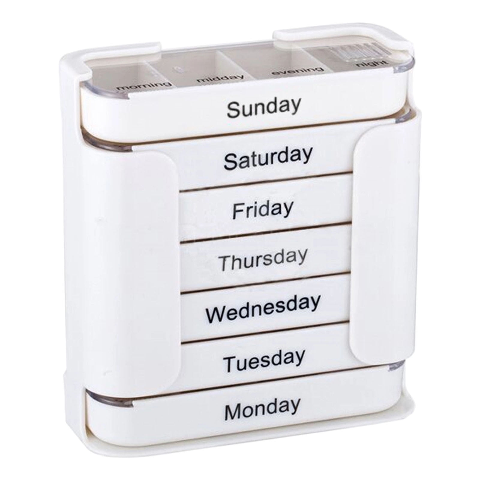 uvwlwu Stay On Track 7 Day Weekly Organizer with Stackable Compartments ...