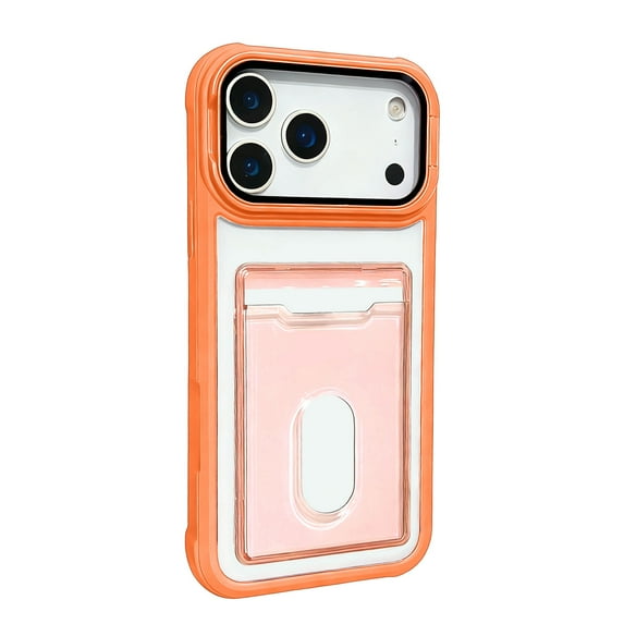 uvwlwu Transparent Protective Phone for 17 Pro with Built-in Card ...