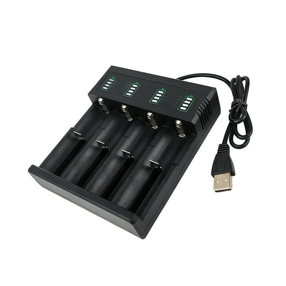 uvwlwu Universal 4 Slot Smart Fast USB Battery Charger Adapter For ...
