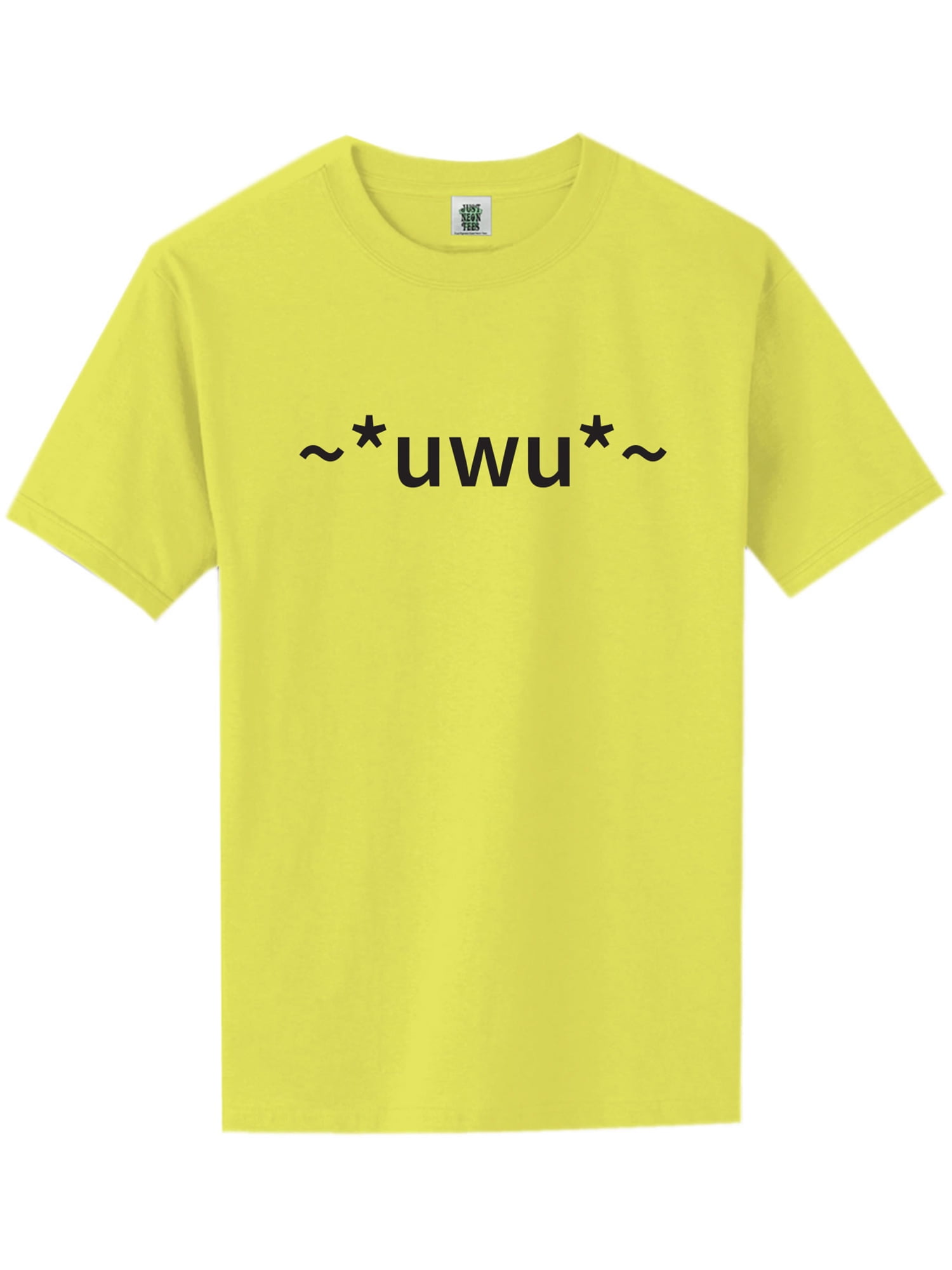uwu Short Sleeve Neon T-Shirt - Walmart.com
