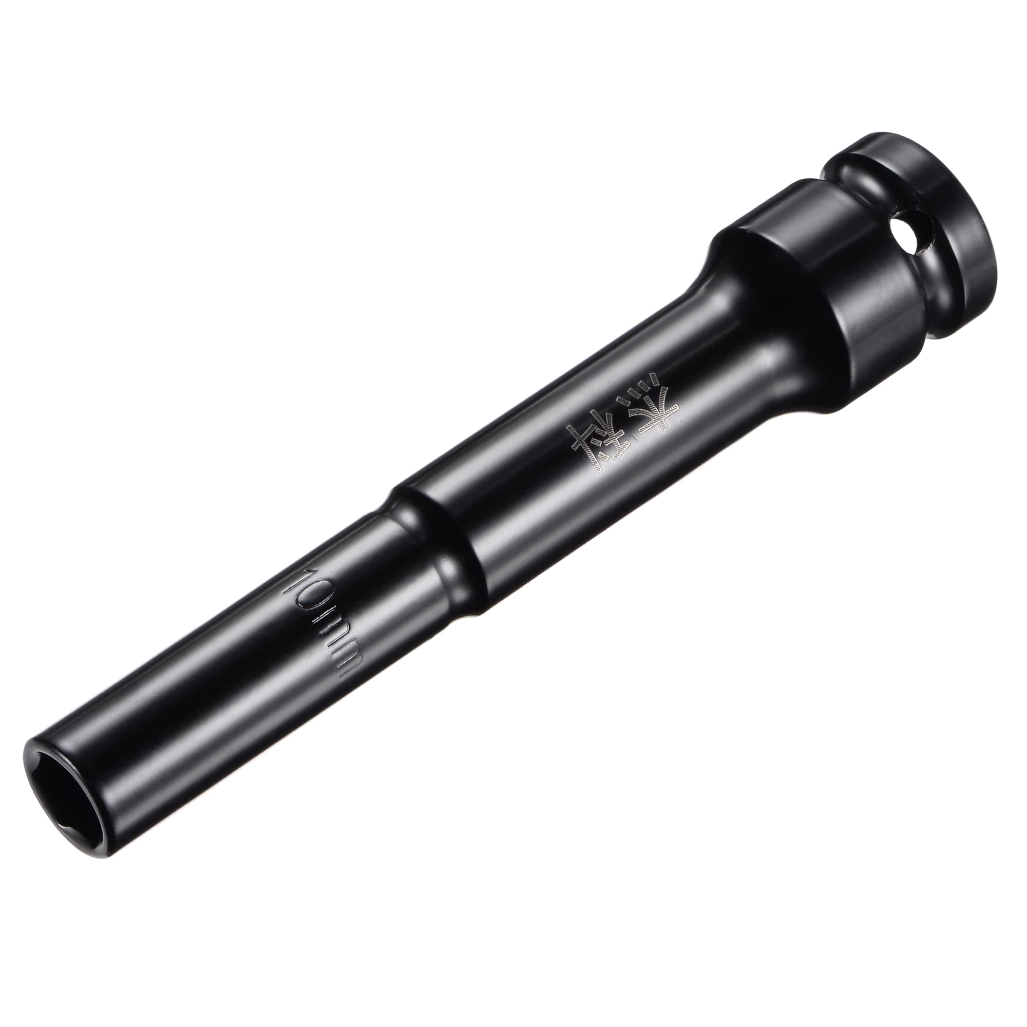 uxcell 1/2" Drive by 10mm Thin Wall Impact 6 Point Socket, High Carbon ...