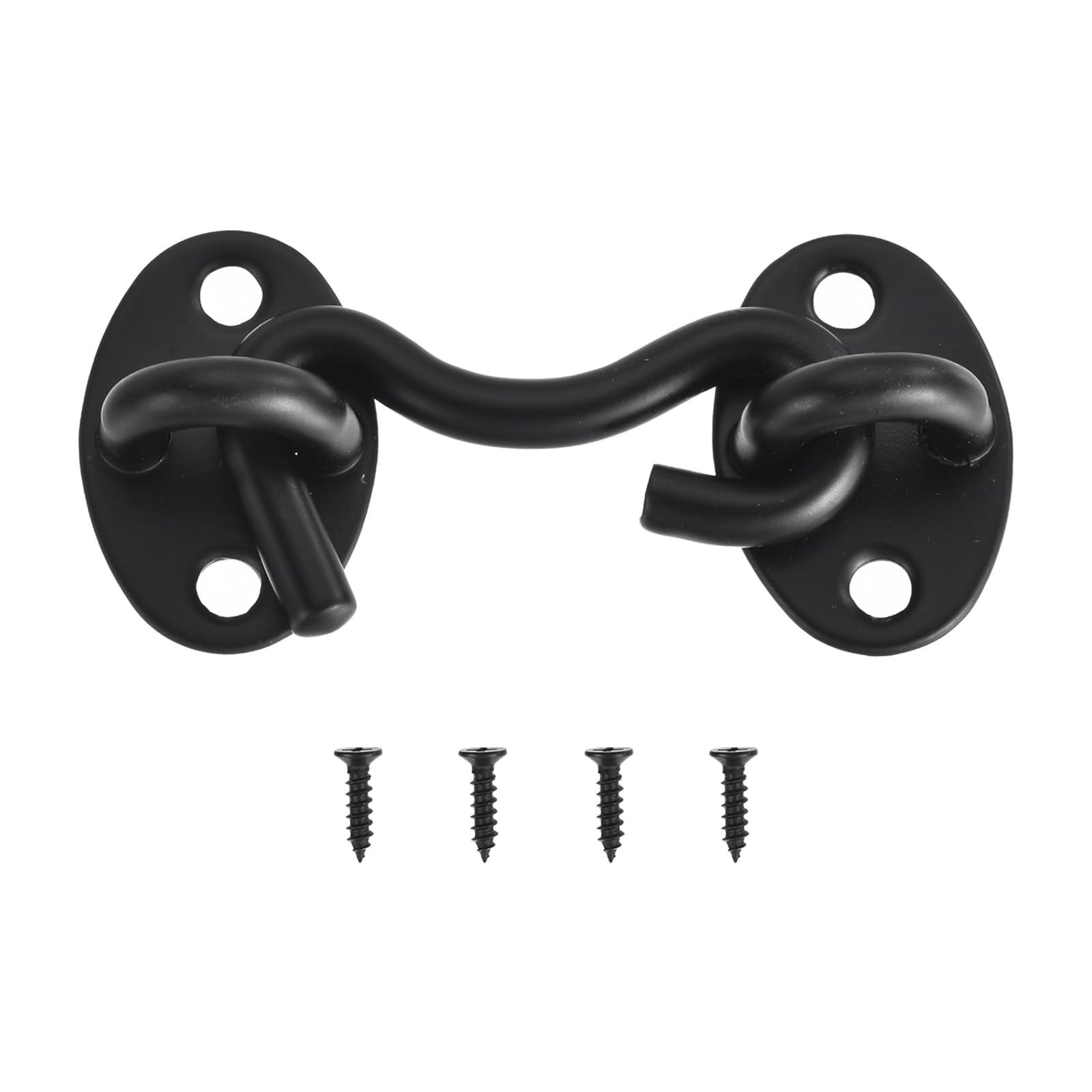 uxcell 2 Inch Hook and Eye Latch, Barn Door Lock Privacy Hardware ...