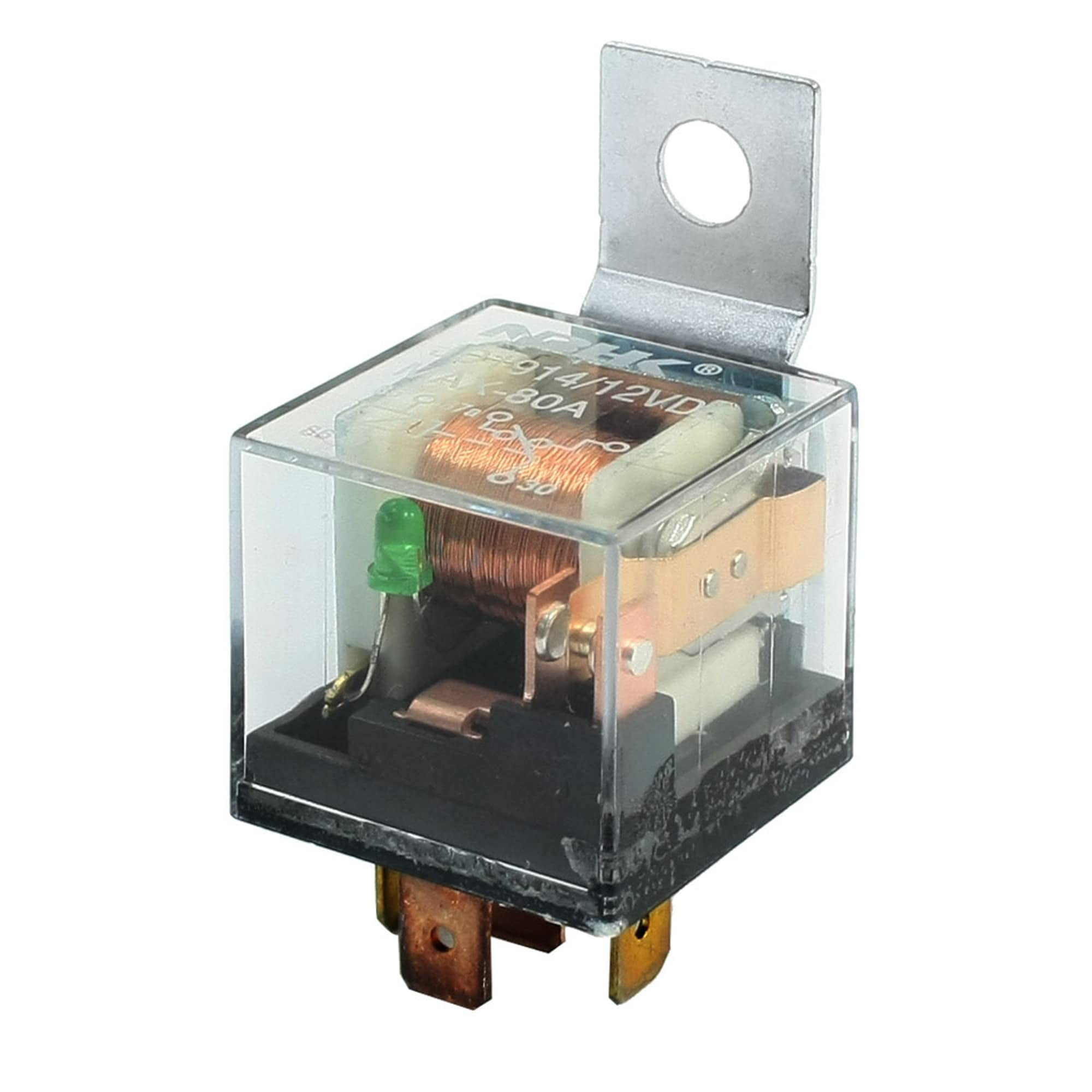 uxcell 5 Pin JD1914 80A 12V DC Universal Car Vehicle Motor Fuse Relay ...