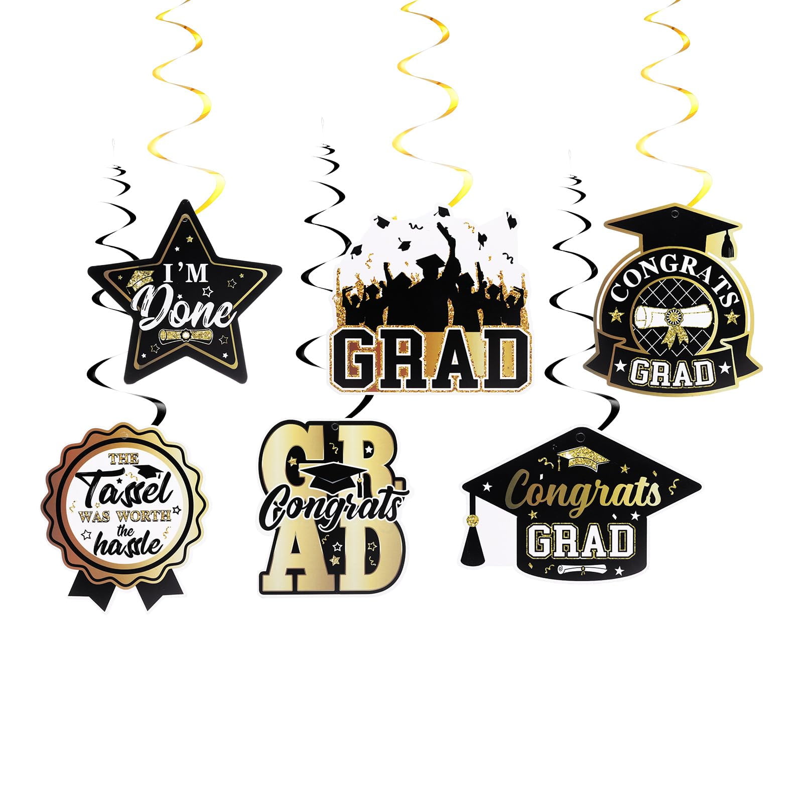 uxcell 6 PCSEGSC Graduation Decorations Class of 2024, Graduation ...