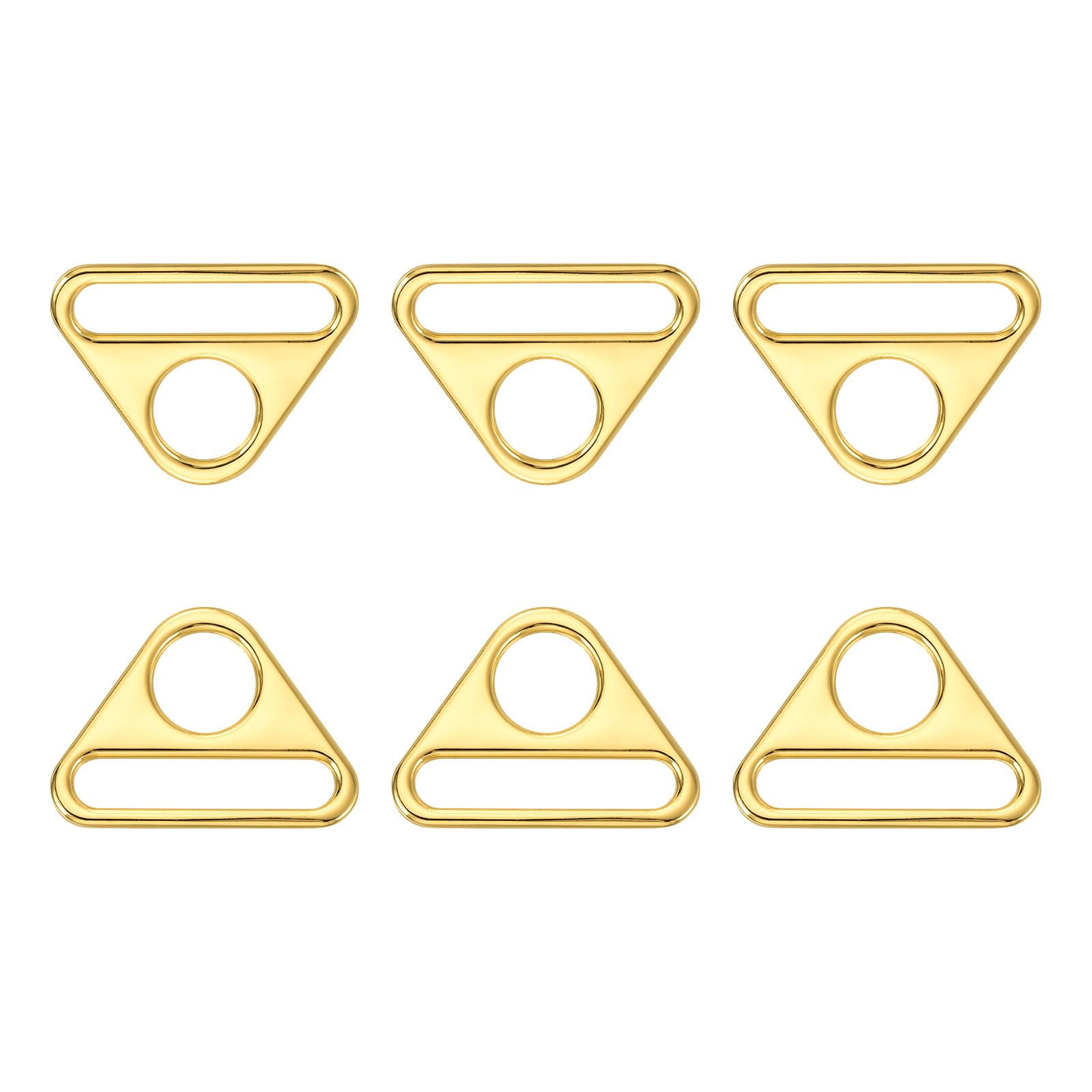 uxcell 6Pcs 1.5" Triangle Buckle Adjuster, Triangle D Ring Adjuster ...