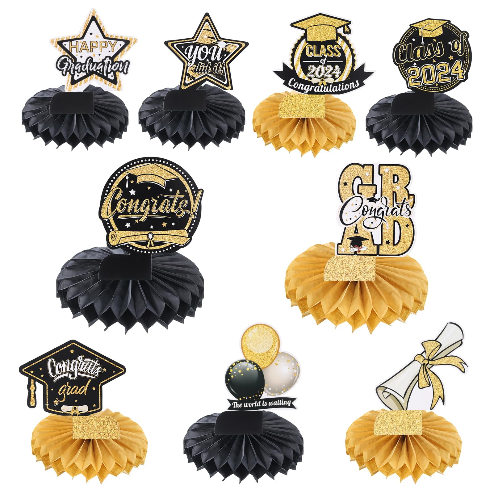 uxcell Class of 2024 Graduation Centerpieces for Tables Decoration ...