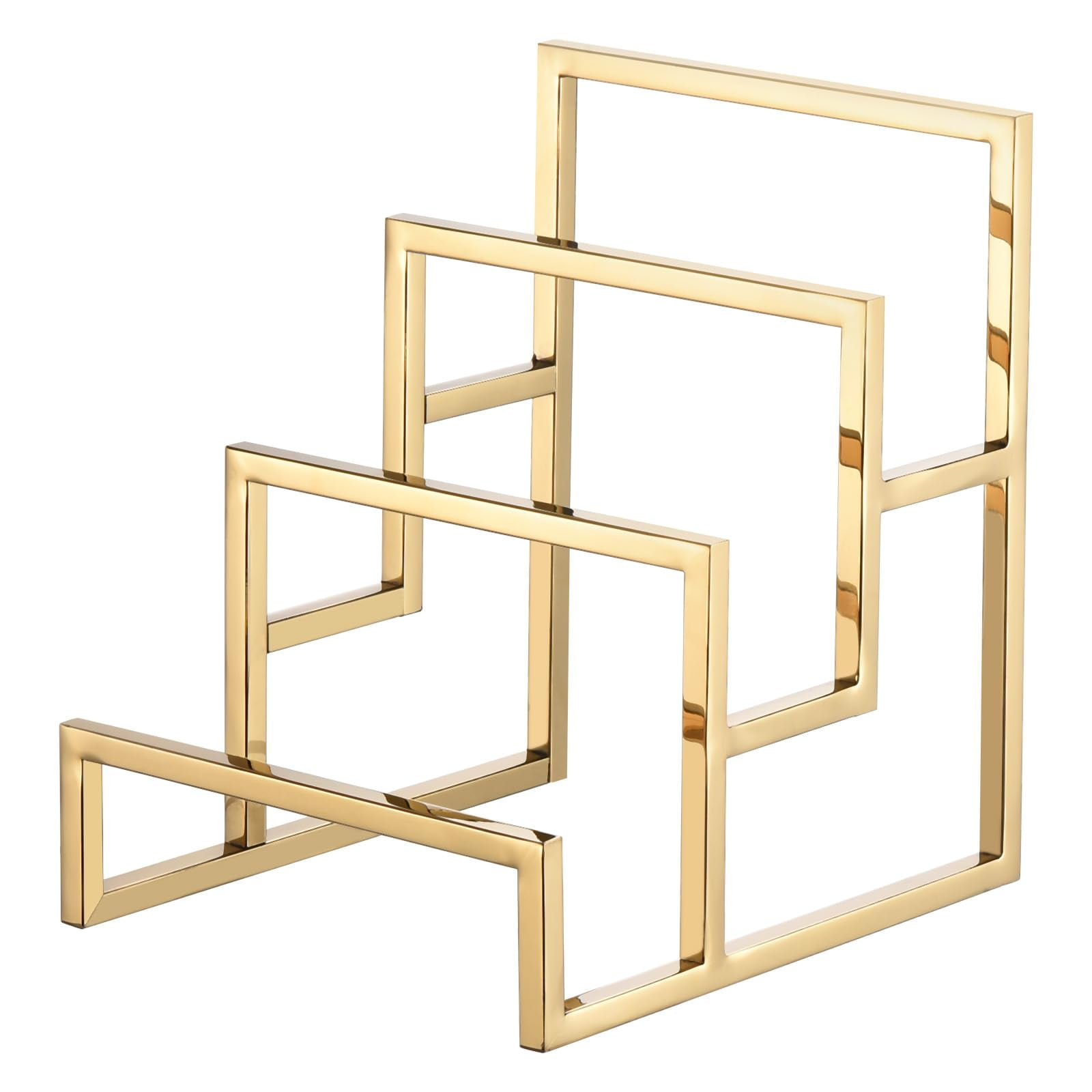 uxcell Clutch Purse Display Stand 3 Layer Wallet Display Rack Metal ...