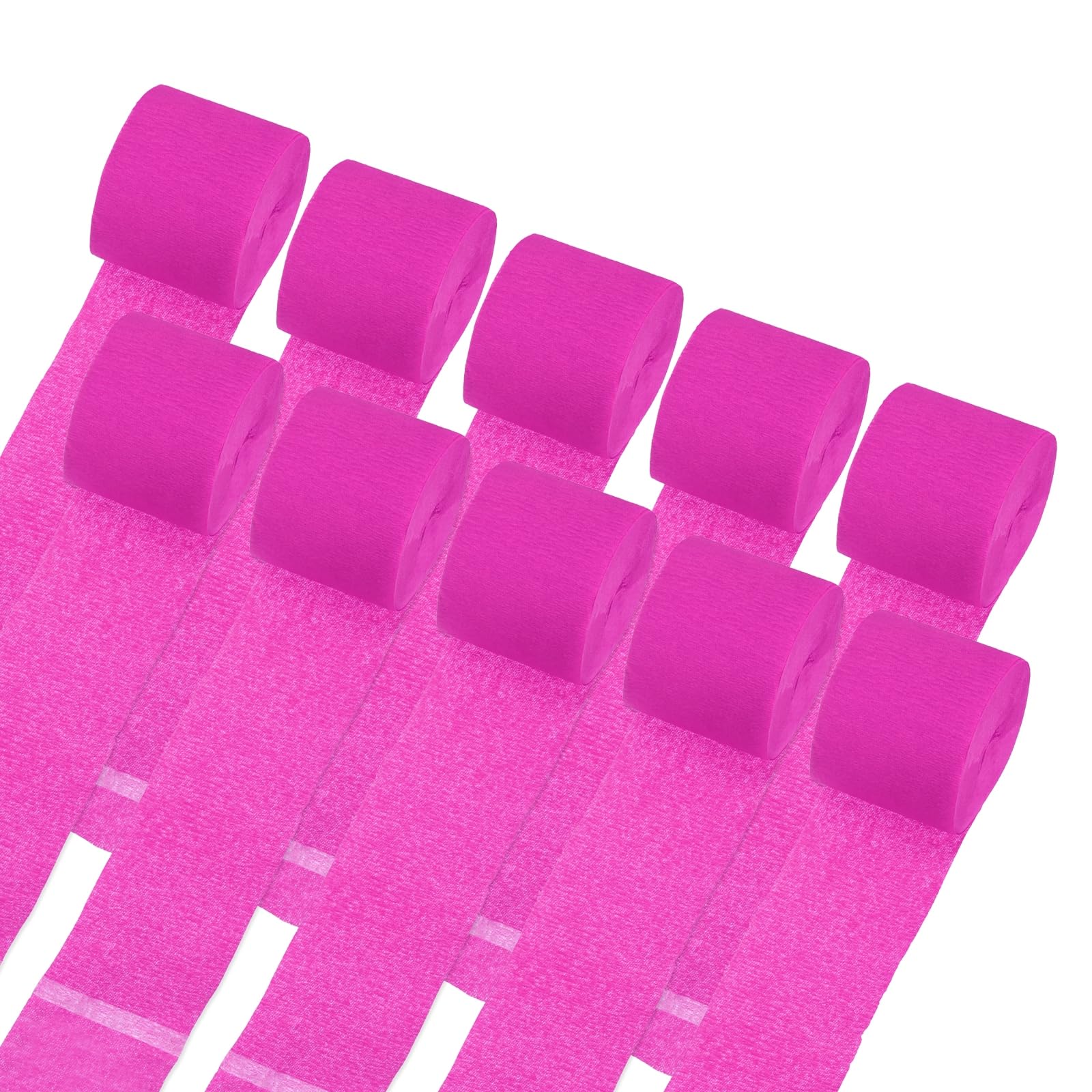 uxcell Crepe Paper Streamers MMF7 10 Rolls 328Ft Crepe Paper Rose Red ...