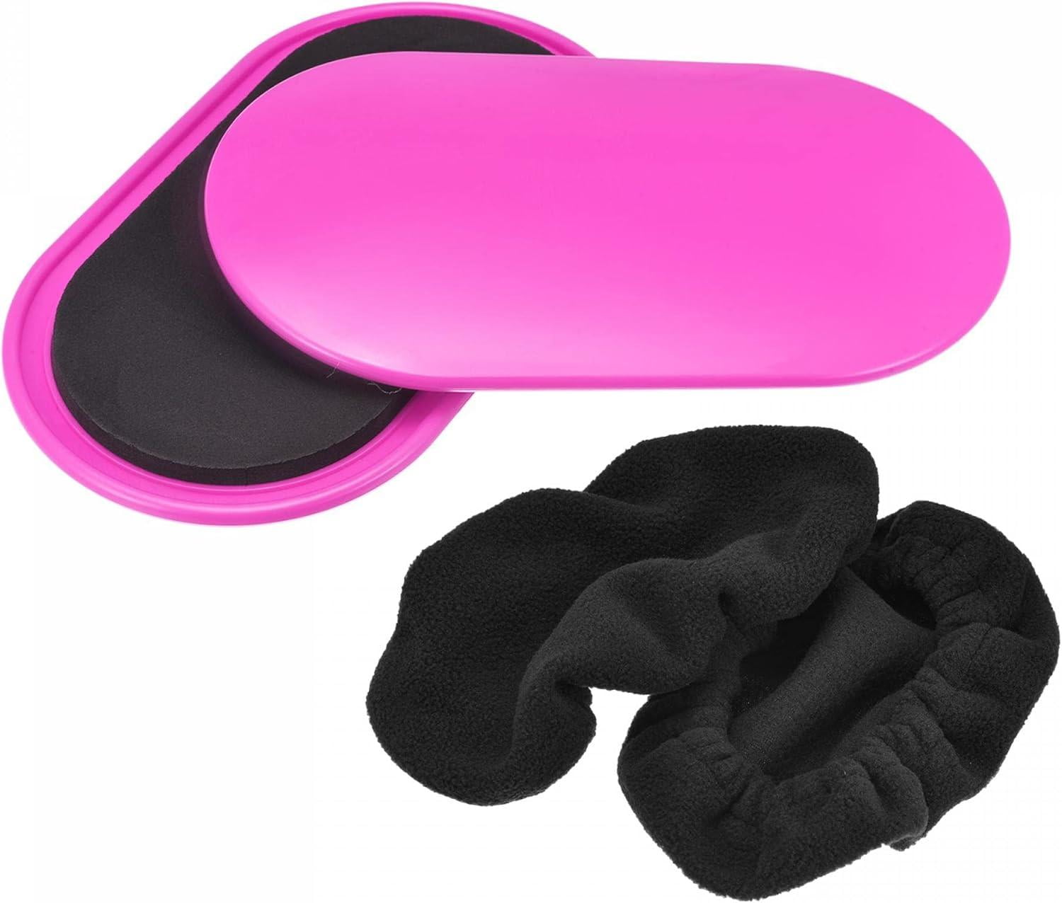 uxcell Exercise Core Sliders, Oval Glider Discs with Feet Covers, Dual Sided Usage in Home Gym ...