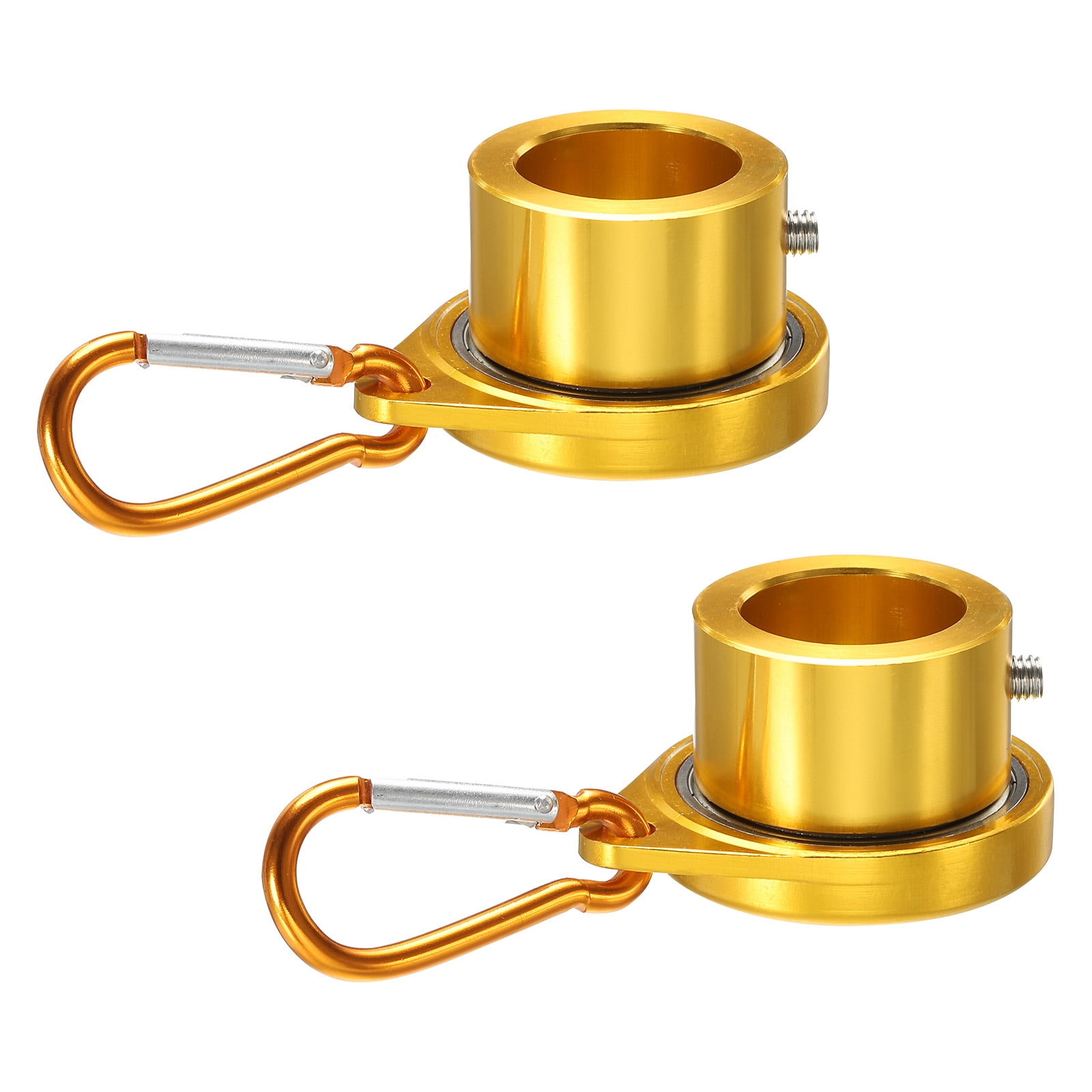 uxcell Flag Pole Rings Mounting Clips Fasteners 26mm x 31mm Gold Tone ...