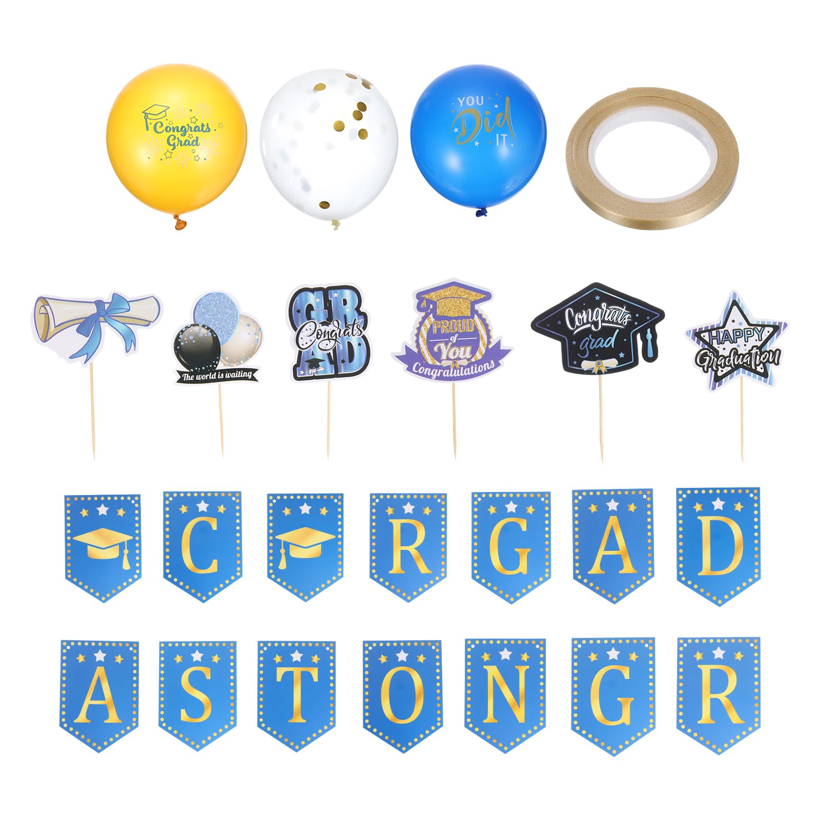 uxcell Graduation Centerpieces for Tables Decoration Table Toppers ...