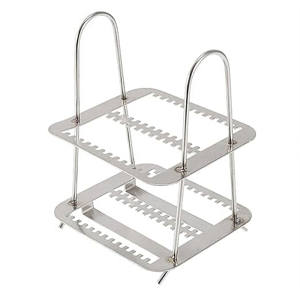 uxcell Microscope Slides Rack 26 Positions Stainless Steel Staining ...