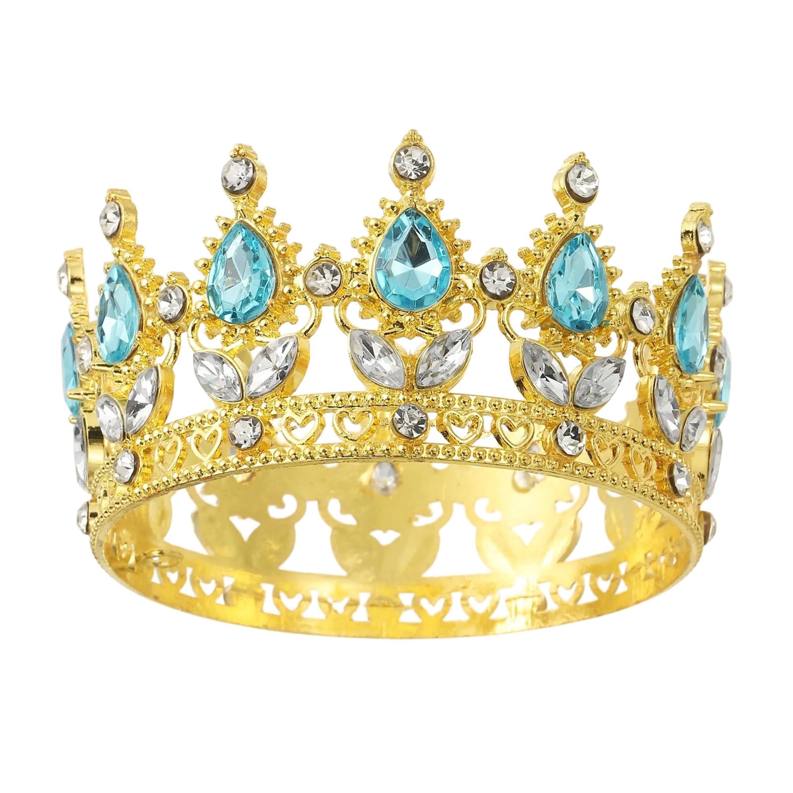 uxcell Mini Crown TWE5 Cake Toppers, Alloy Queen Princess Little Crown ...