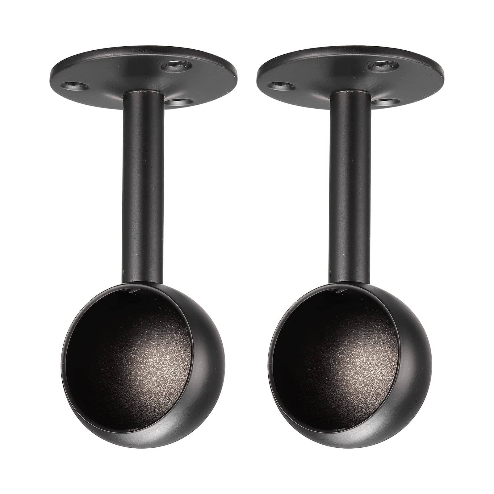 uxcell Rod Ceiling Mount Brackets, 1.28'' Stainless Steel Shower ...