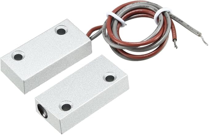 uxcell Rolling Door Contact Magnetic Reed Switch Alarm with 2 Wires for ...