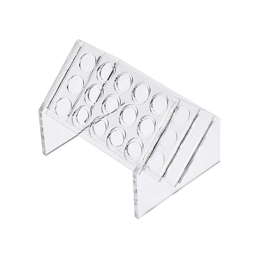uxcell Slant Rack Acrylic Test Tube Holder 15 Wells for 10ml/15ml ...