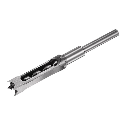 uxcell Square Hole Drill Bit, 3/4" High-Carbon Steel Hollow Chisel ...