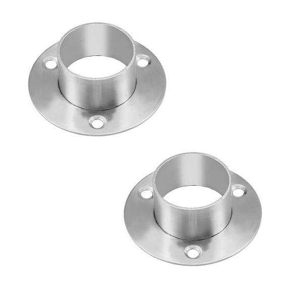 uxcell Wardrobe Pipe Bracket, 39mm Dia, Wall Mounted Rail Rod Support ...