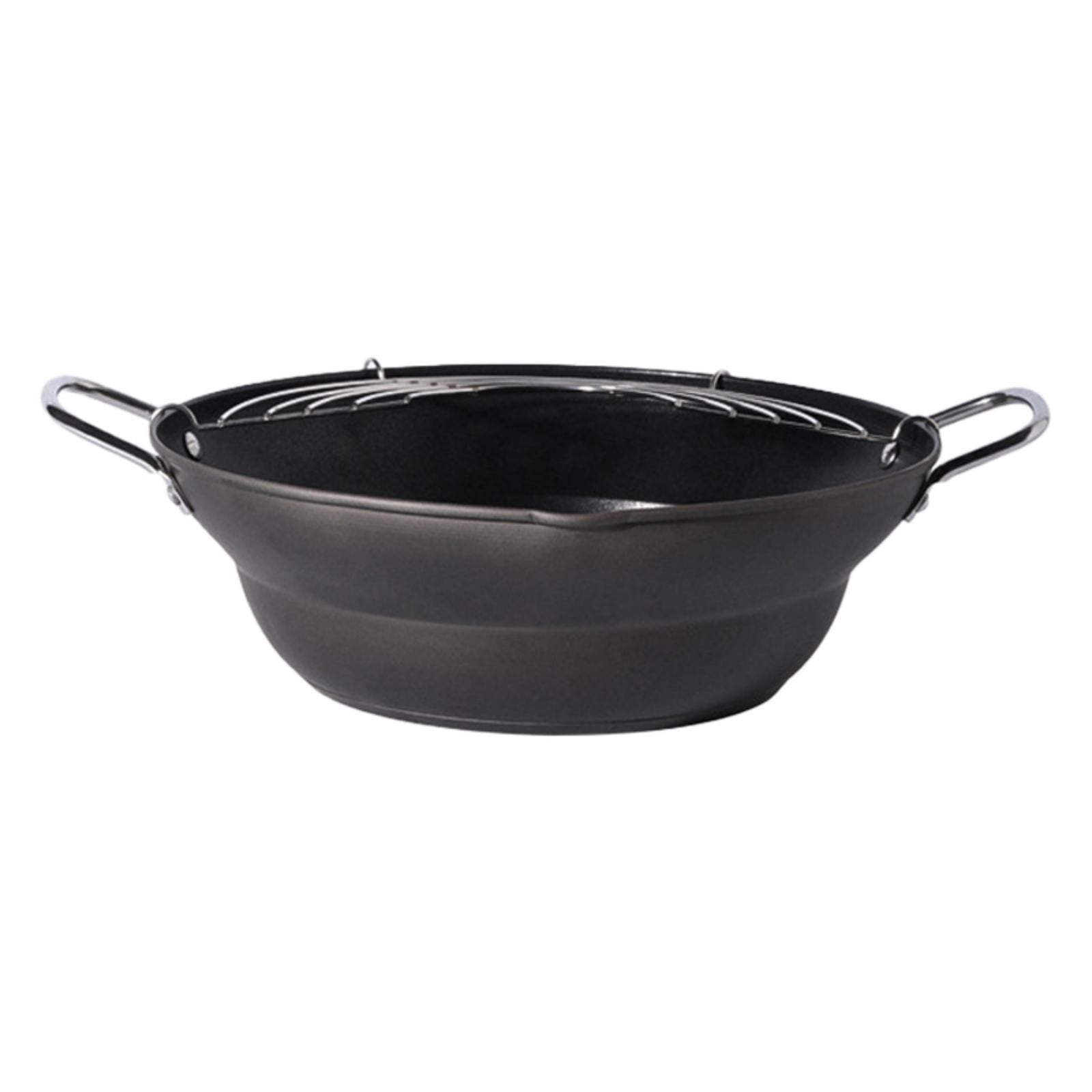 uyhgjm 2024 Upgraded Stainless Skillet With And Drip Drain Rack ...