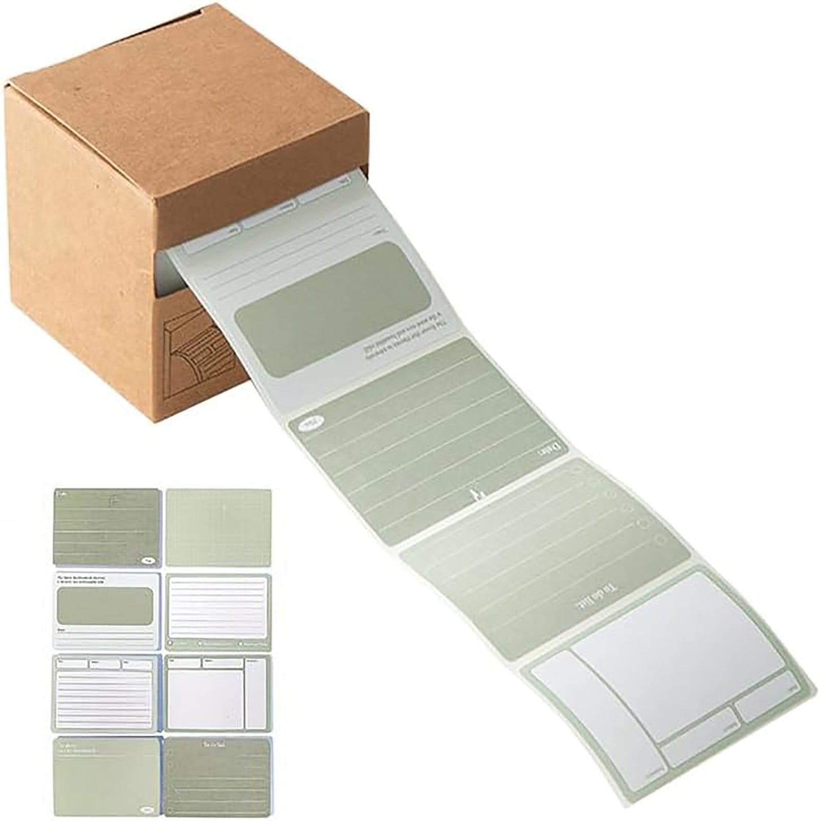 uyhgjm Sticky Notes Paper Roll Tape Pull Out Labels Stickers Boxes ...