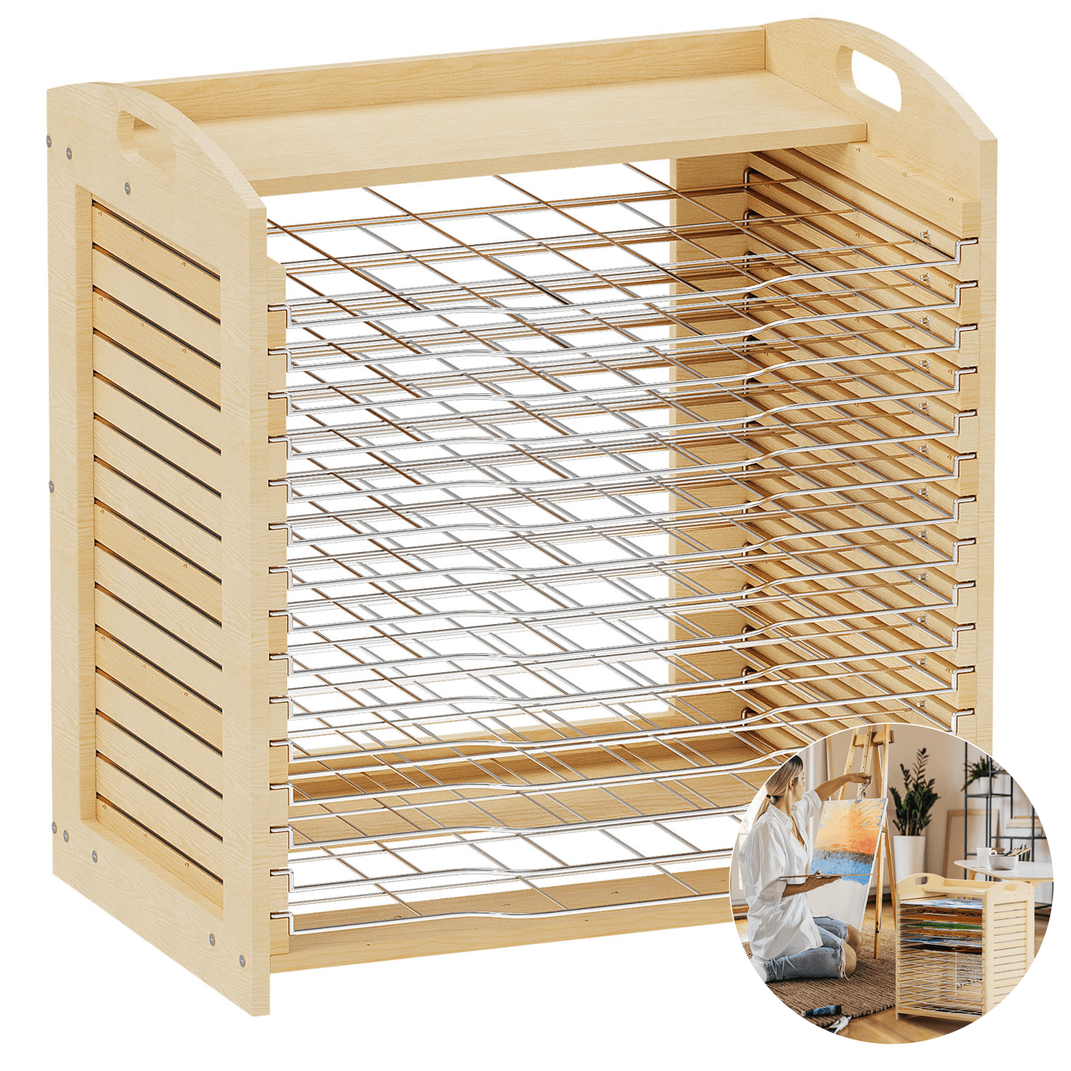 Customer reviews for IAJXWI Art Drying Rack, Classroom Paint Drying ...