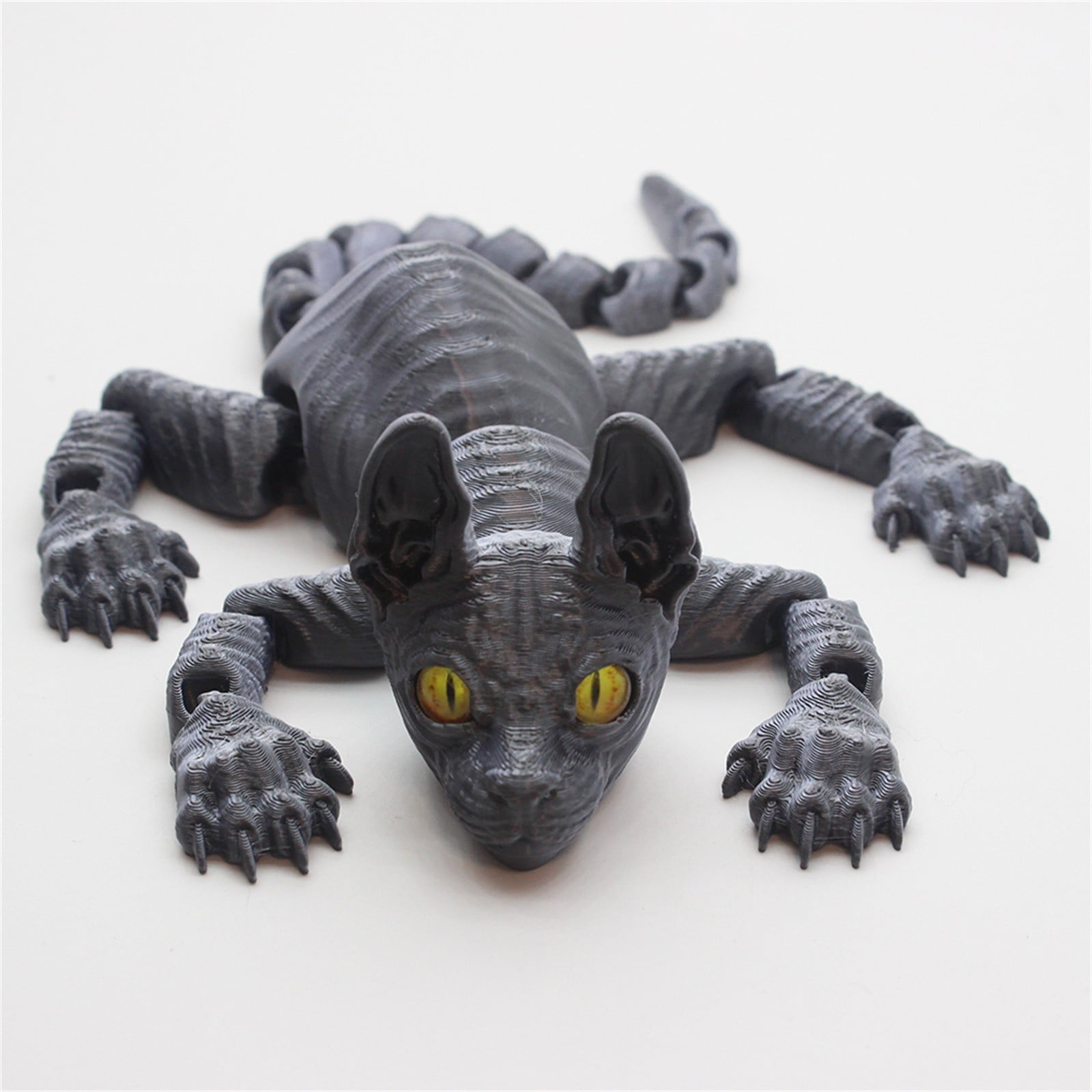 uytogofe 3D Printed Sphynx Cat Realistic Hairless Cat Figurine Cute 3D ...