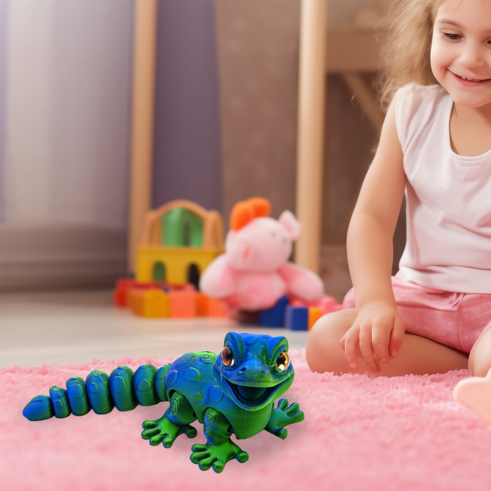 uytogofe 3D Printing With Simulation Mini Gecko Multi Color Gradient ...