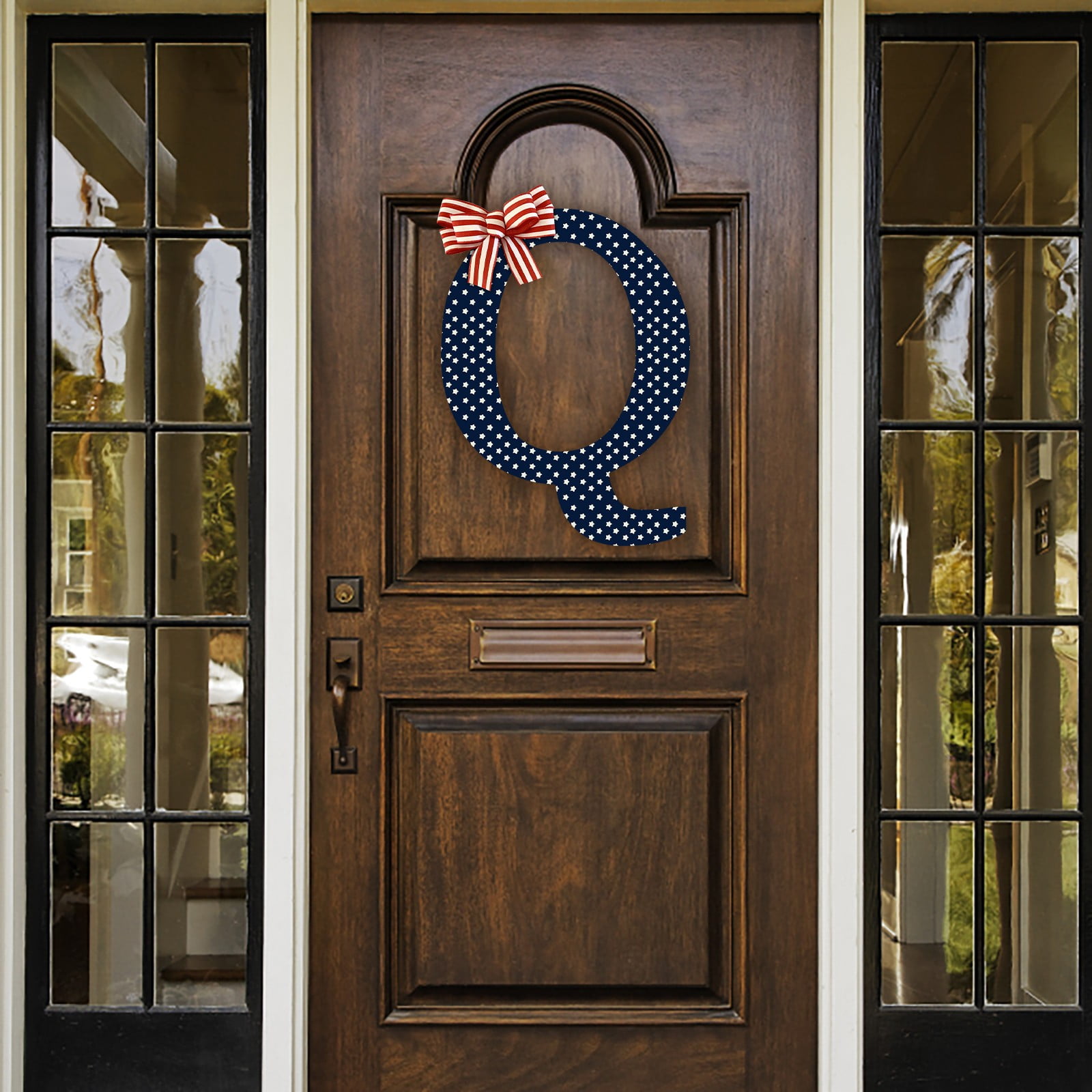 uytogofe 4th Of July Patriotic Wreaths Welcome Sign Independence Day ...