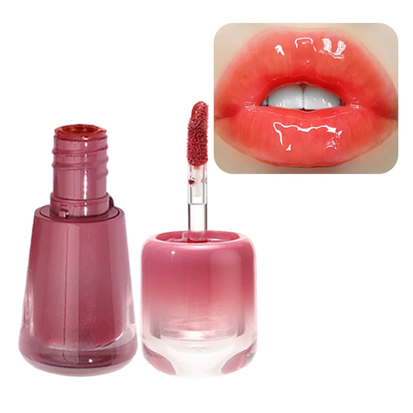uytogofe Lip Titnt Water Gel Lip Stain With Plump Glowy Moisturizing ...