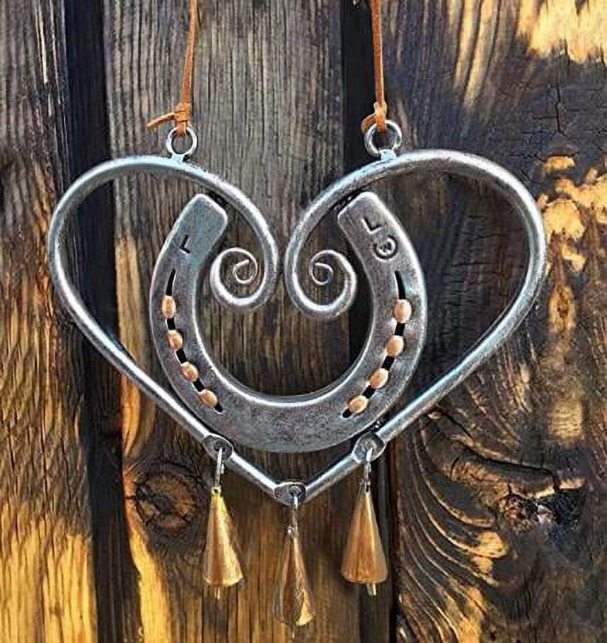 uytogofe Love Wind Chime Retro Copper Wind Chimes With Nails 3D Heart ...