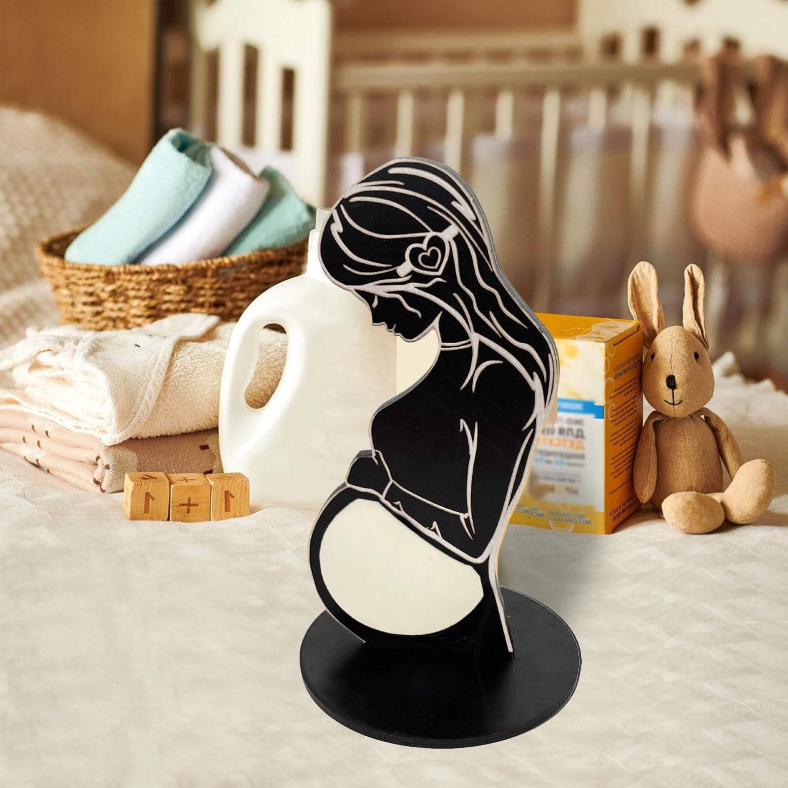 uytogofe Maternity Photo Frame Wooden Heart Photo Frame Mom Pregnancy ...