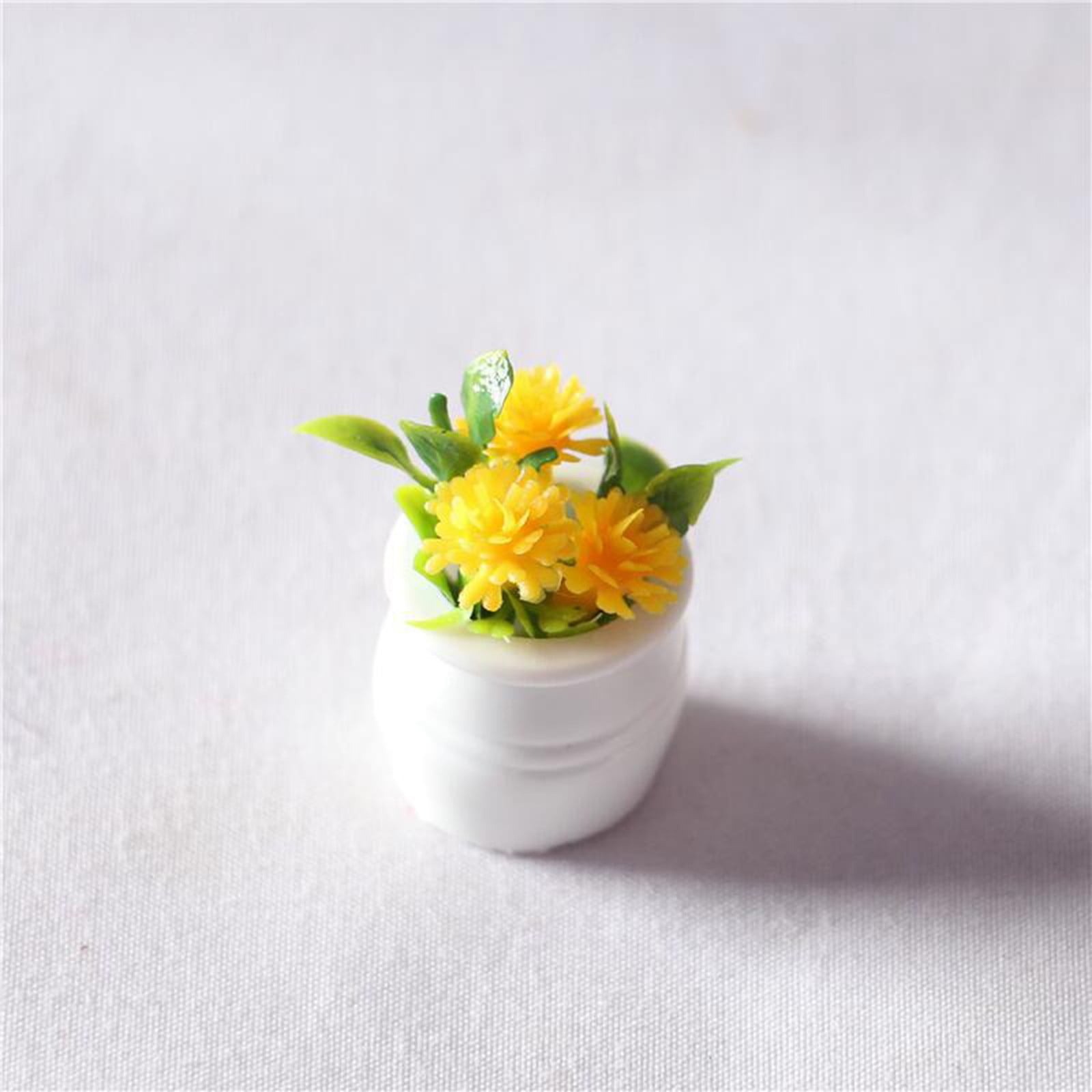 uytogofe Mini Simulation Color Broken Flower Plant Pot With Miniature ...