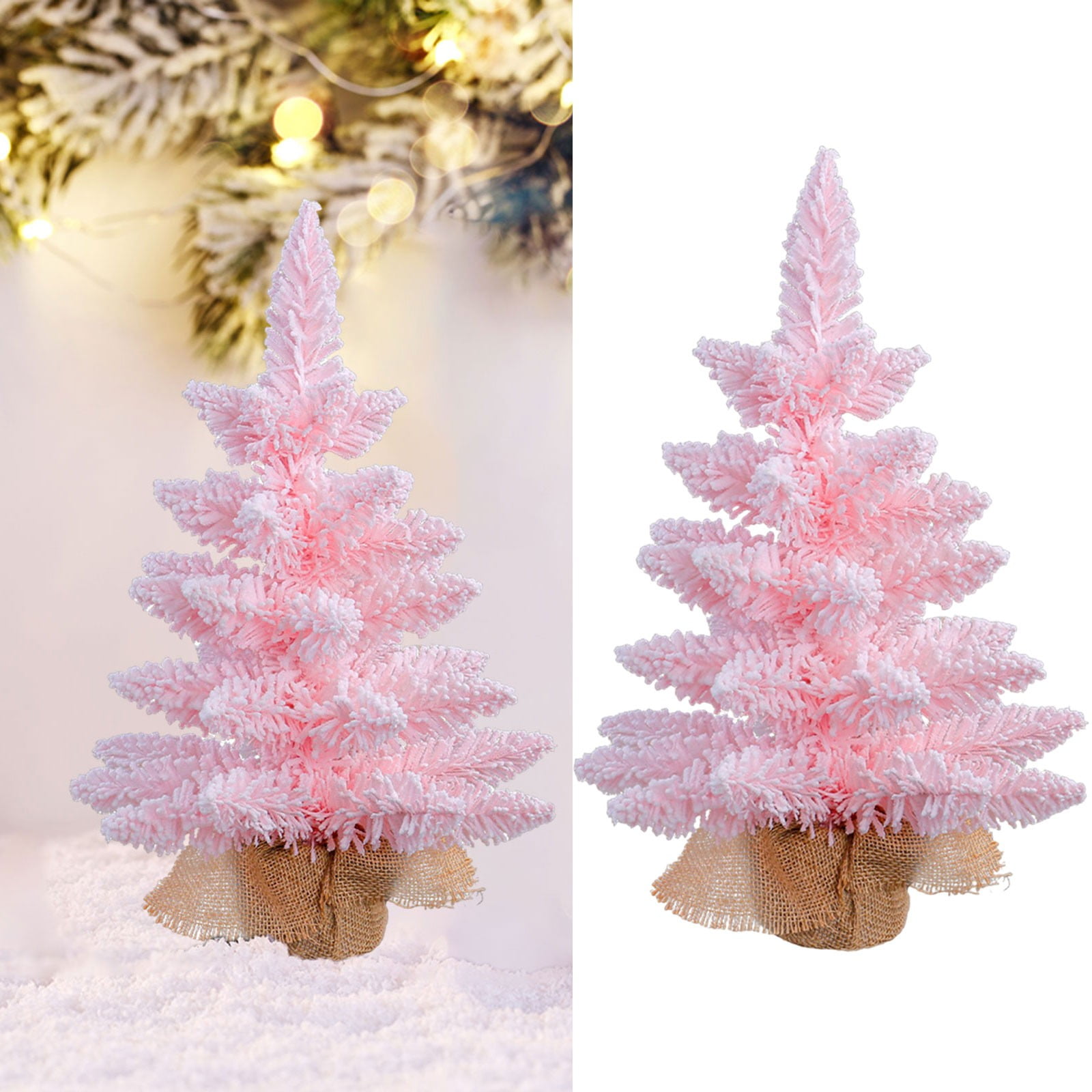 uytogofe New Christmas Tree Creative Flocking Snow Simulation Tree ...