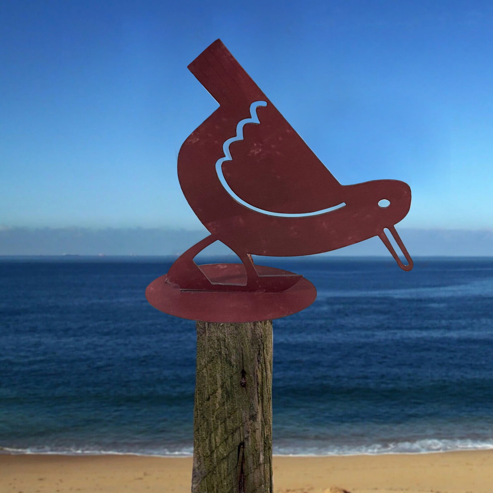 uytogofe Rustys Metal Seagull Fence Decorative Garden Decor Metal ...