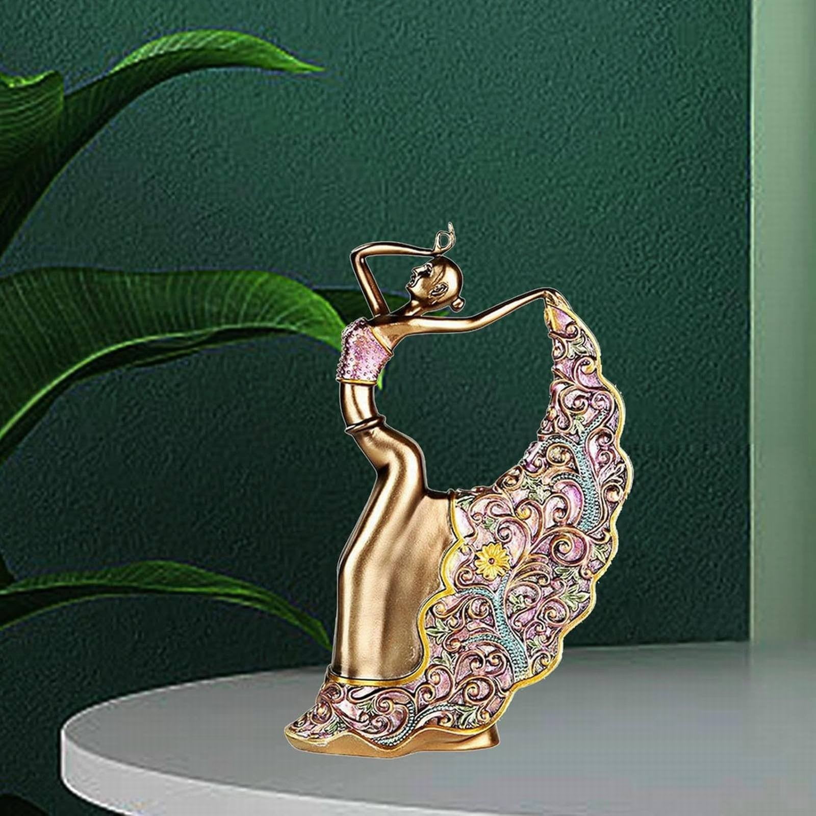 uytogofe The Resin Dance Statue In Fireplace Hall Is A Home Decor Craft ...