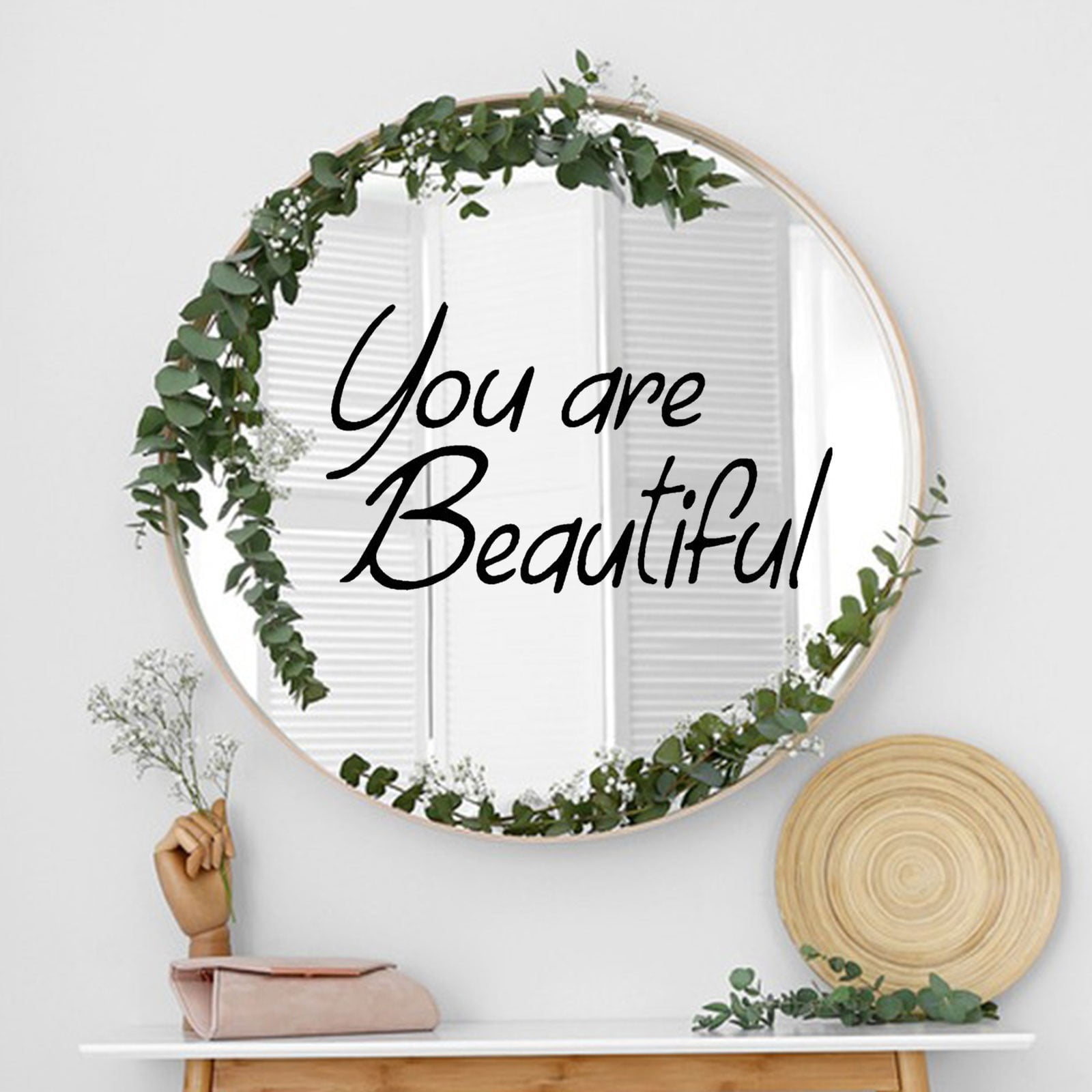 uytogofe You're Beautiful Decal Vinyl Decal Bathroom Decor Shower Door ...