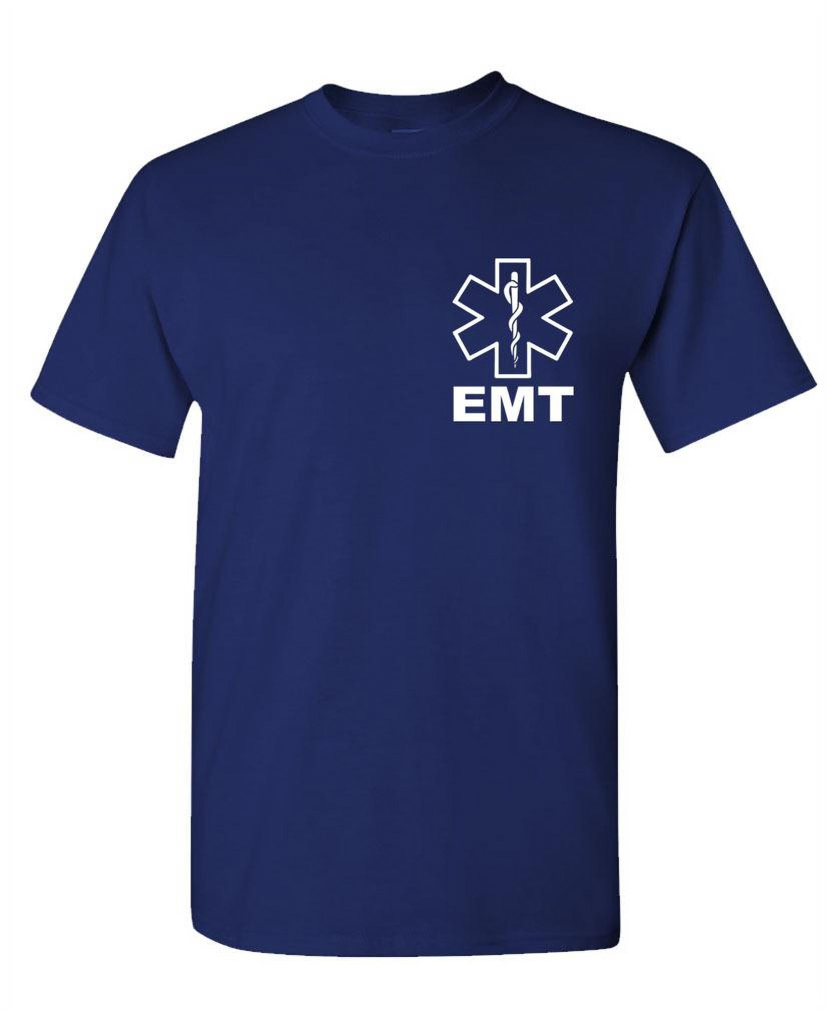 v2 EMT - emergency medical technician 911 - Mens Cotton T-Shirt (XL ...