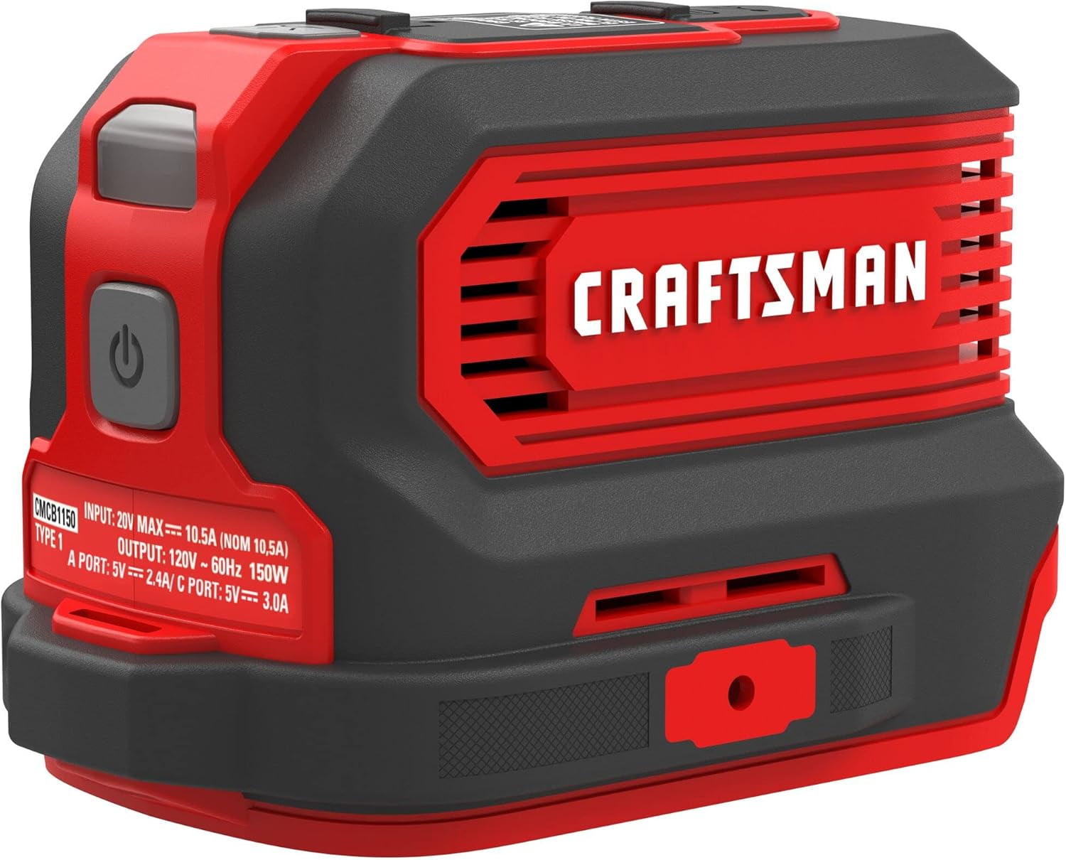 **v20 charger, power inverter, charging ports for type-c, type-a, and ...