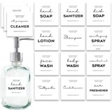 v2croft 36 Soap Labels Waterproof, Minimalist Hand Soap Labels for ...