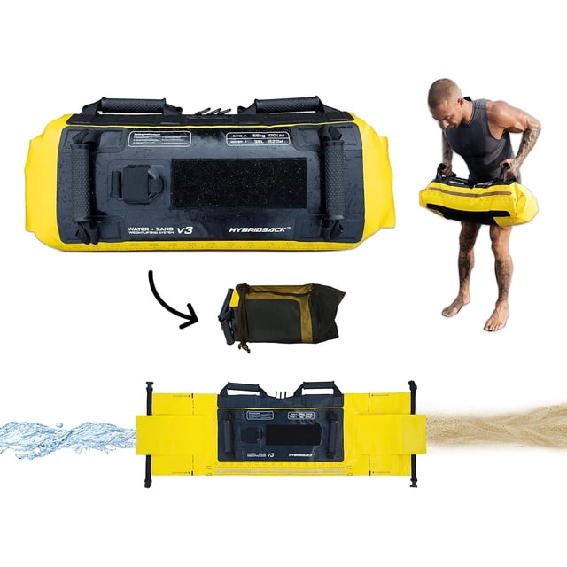 v3 | Portable Water & Sand workout bag up to 120 lbs fillable sandbag ...