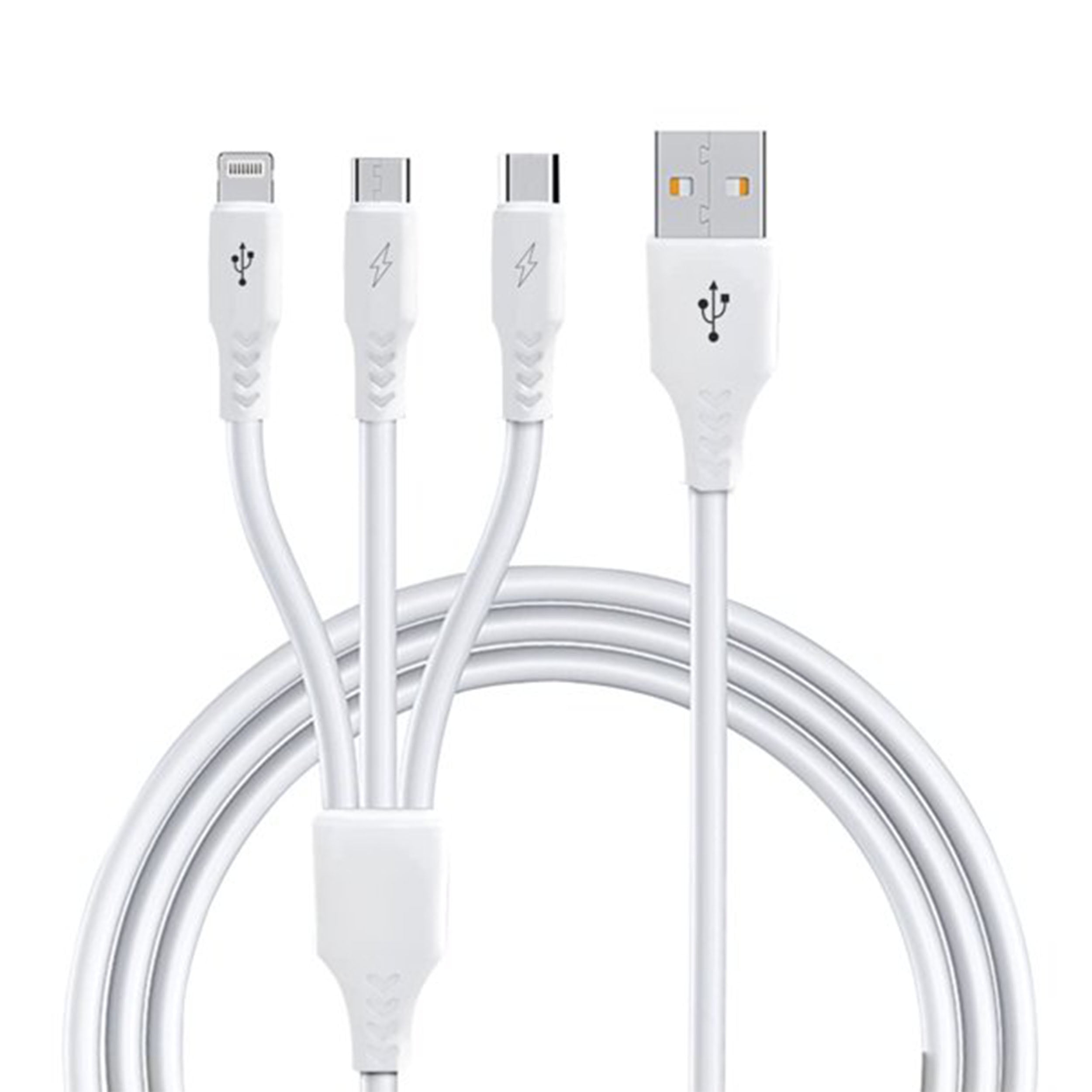 vAccessorize 3 Feet 3 in 1 Fast Charging Cable for iPhone (5 Pack ...