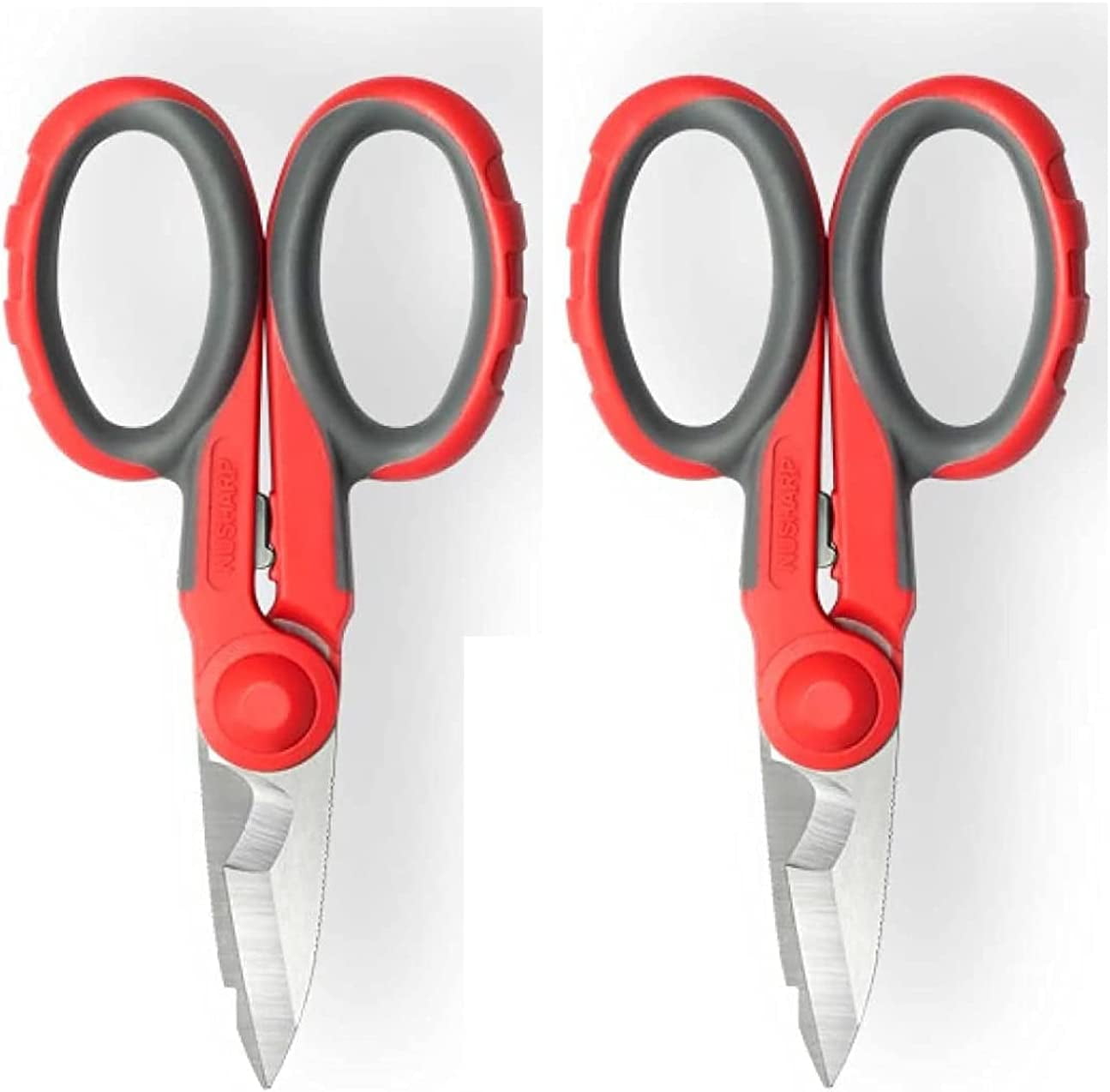 vSHEARS 5 1/2" Multi-Purpose Professional Electricians Shears (2-pack ...