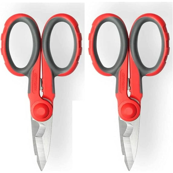 vSHEARS 5 1/2" Multi-Purpose Professional Electricians Shears (2-pack ...